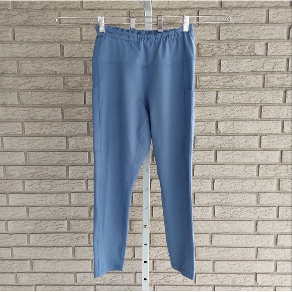 Zella | Pants & Jumpsuits | Zella Baby Blue Paper Bag Sweat Pants W ...